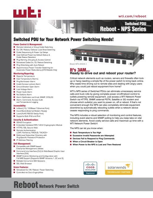 Basic Power Reboot Switch WTI, 51% OFF