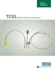 TC40 Industrial Thermocouple Sensor - WIKA