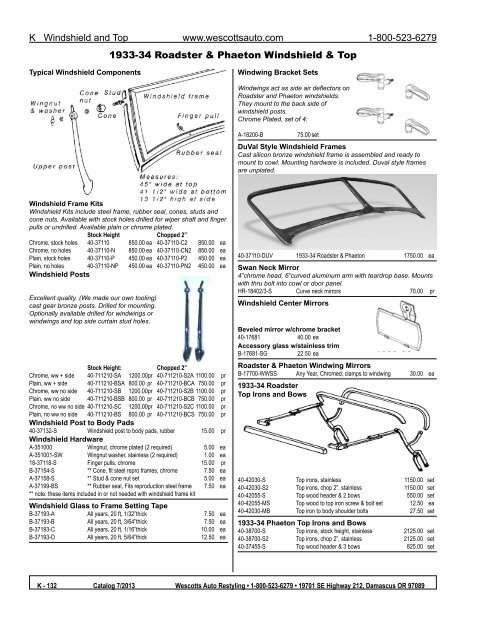 1933-34 Roadster and Phaeton - Wescott's Auto