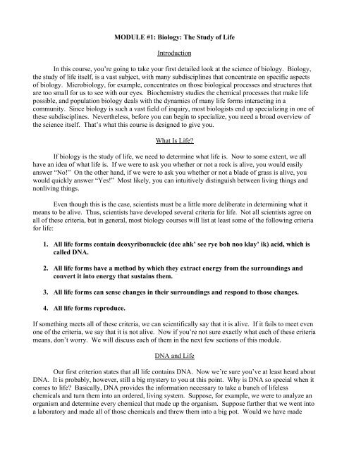 Apologia Biology Sample Module - Home Science Tools