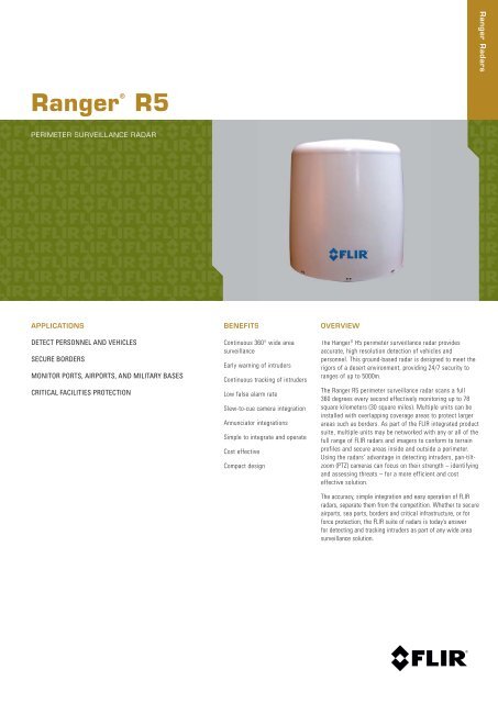 Ranger R5 - A4 05152012.indd - FLIR.com - FLIR Systems