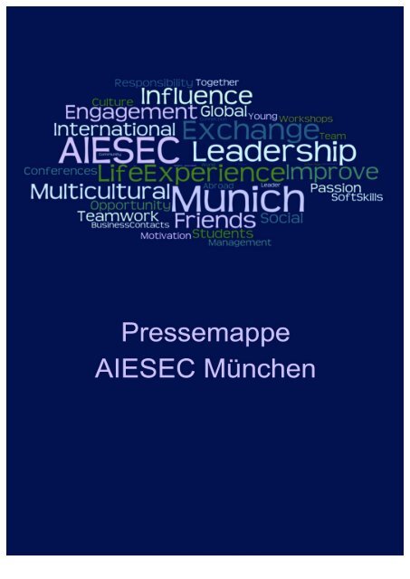 Ausführliche Pressemappe von AIESEC München - AIESECer