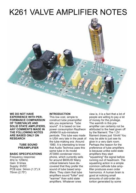 JAN6418 - Oatley Electronics