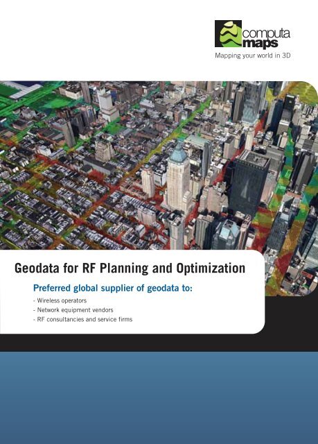 Geodata for RF Planning and Optimization - ComputaMaps :: Mapping