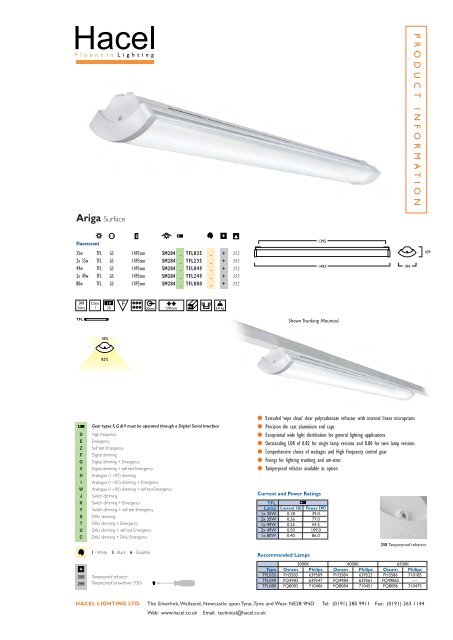 Ariga Surface - Hacel Lighting U. K.