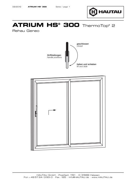 ATRIUM HS® 300 - HAUTAU GmbH