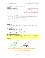 4-SSS SAS ASA and AAS Congruence