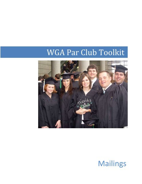 WGA Par Club Toolkit - Western Golf Association