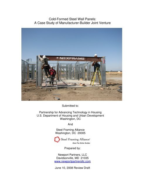A Case Study of Manufacturer-Builder Joint Venture