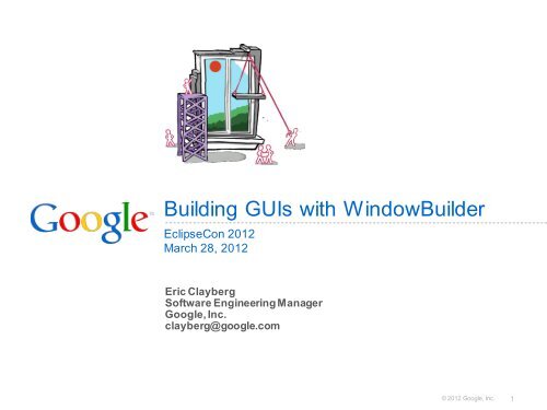 Building Guis With Windowbuilder Eclipsecon