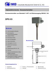 OPG 05 - IMB Industrielle Messtechnik GmbH & Co. KG