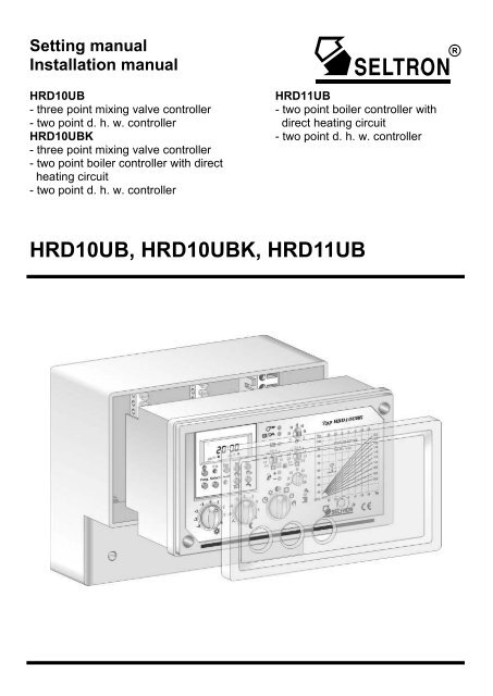 HRD10UB, HRD10UBK, HRD11UB - Seltron controllers