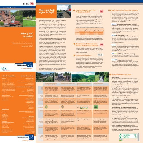 Bahn- und Rad - VRT Verkehrsverbund Region Trier