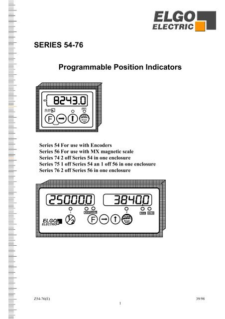 Z76 / English - ELGO Electric GmbH