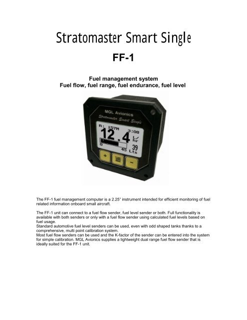 FF-1 â MGL Avionics - STRATOMASTER Instrumentation MGL ...