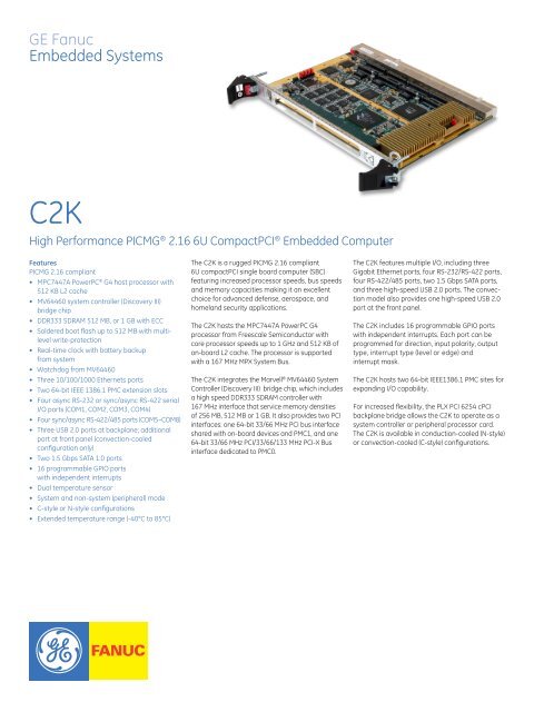 GE Fanuc Embedded Systems - systerra computer GmbH