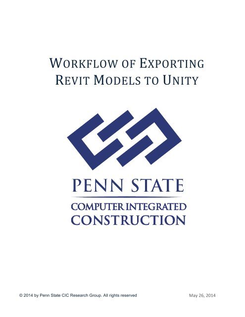 Revit 3ds Unity Workflow Pdf Bim Wiki