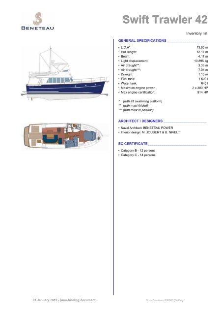 Swift Trawler 42 Swift Trawler 42 - JW Marine