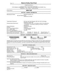 Material Safety Data Sheet Sea-Chlor - Seaboard Industries