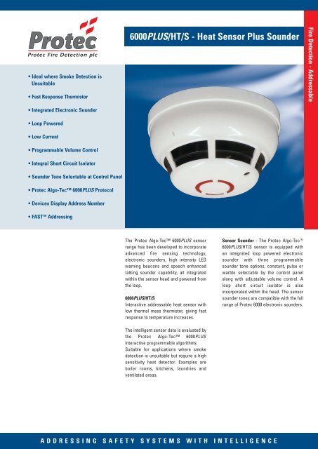 6000PLUS/HT/S - Protec Fire Detection