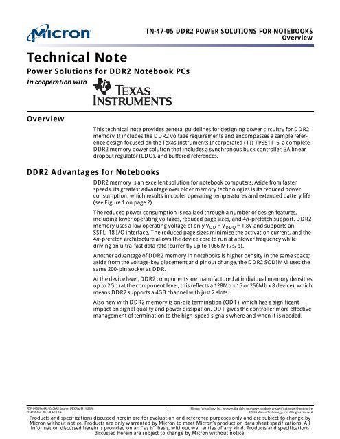 Technical Note - Micron