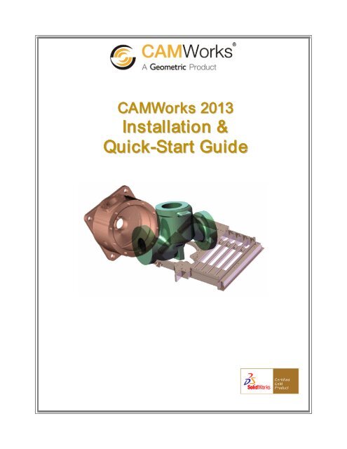 CAMWorks Quick Start Tutorial