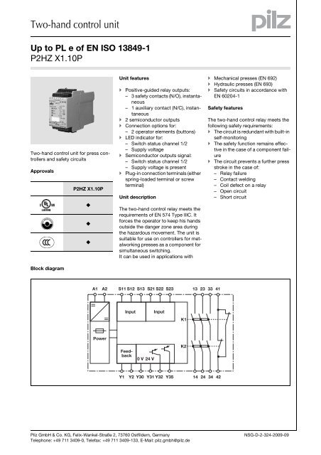 P2HZ X1.10P Data sheet