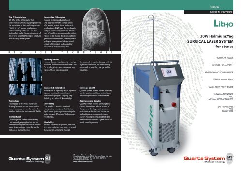 Quanta System Litho laser - MediCom