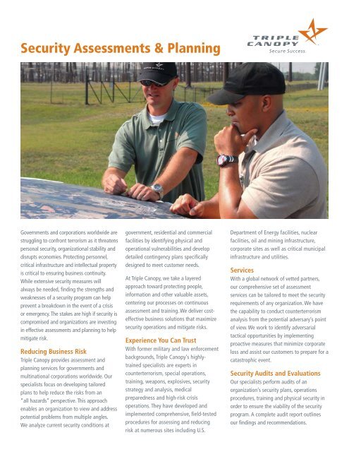 Triple Canopy Security