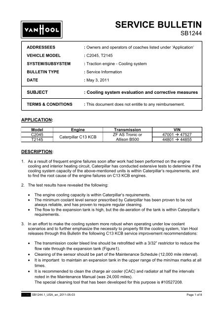 SERVICE BULLETIN - ABC Companies