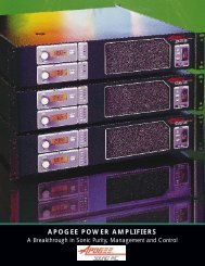 CA-2000/4000/8000 - Apogee Sound
