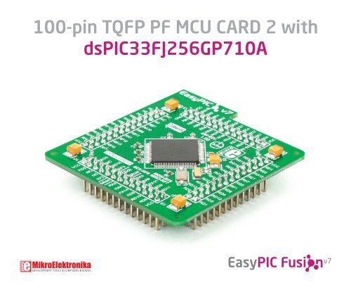 EasyPIC Fusion v7 MCU Card with dsPIC33FJ256GP710A Manual