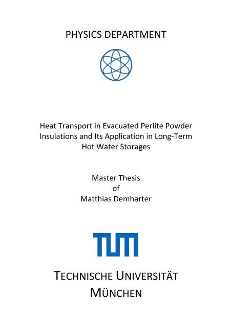 Chapter 4 Heat Transport in Evacuated Powder Insulations - Walther ...
