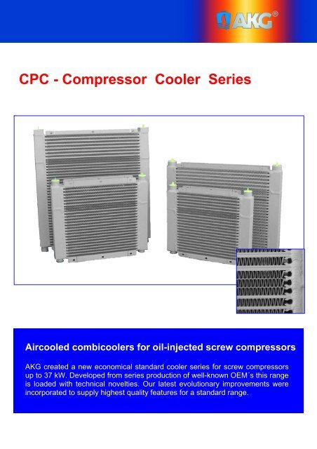 CPC - Compressor Cooler Series - AKG Gruppe