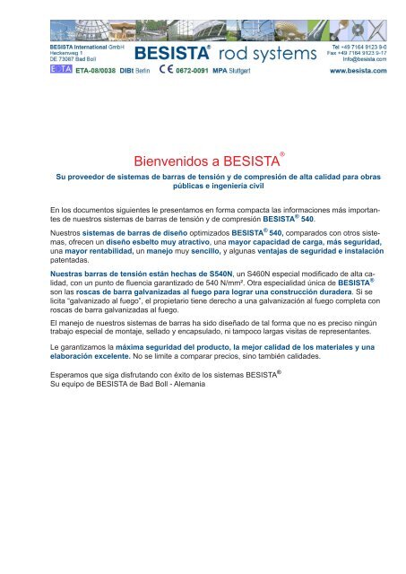 Bienvenidos a BESISTA