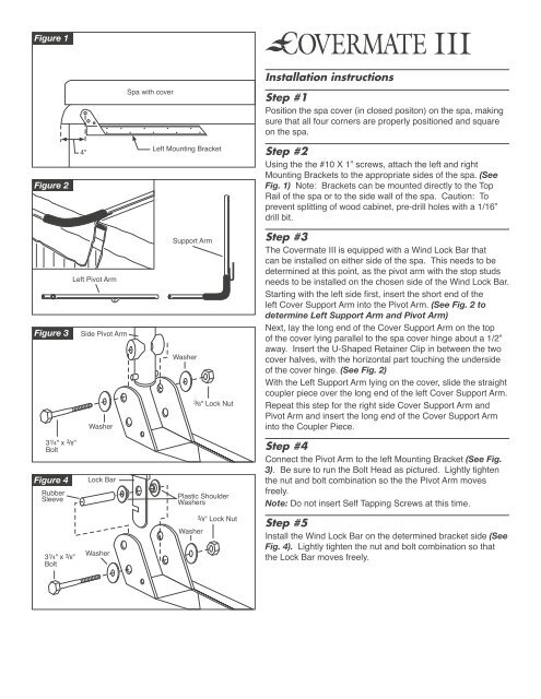Covermate 3 Instructions