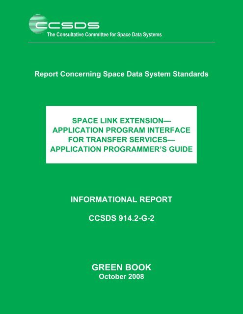 914x2g2 - CCSDS 914x2g2 - CCSDS