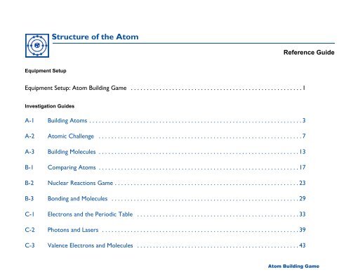 Structure of the Atom - CPO Science