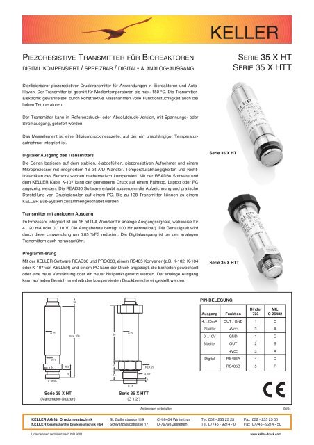 Datenblatt - Keller AG