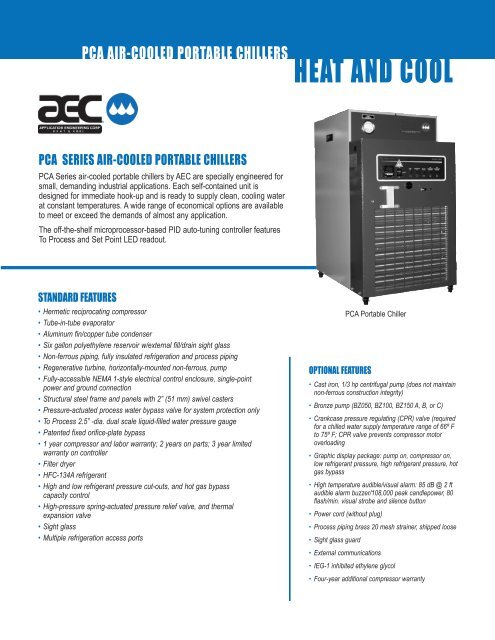 Technical Specifications - AEC Package Cooling
