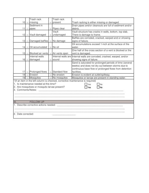 Bmp Inspection Form - Form example download