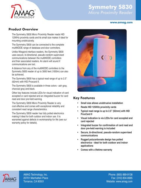 Symmetry S830 - AMAG