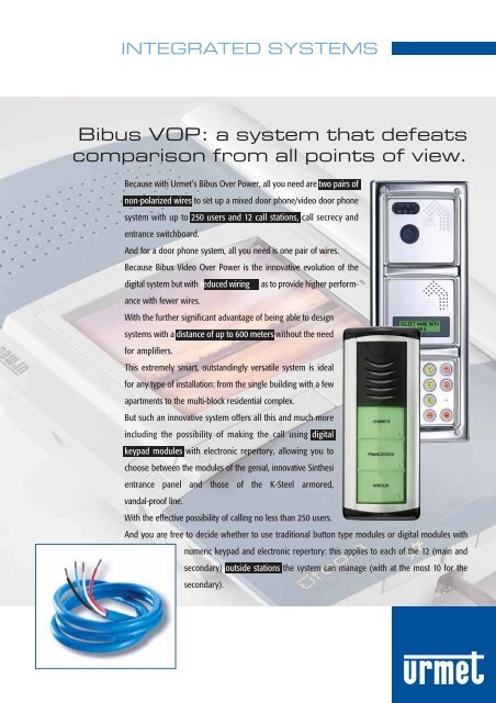 Bibus VOP: a system that defeats comparison from all points ... - Urmet