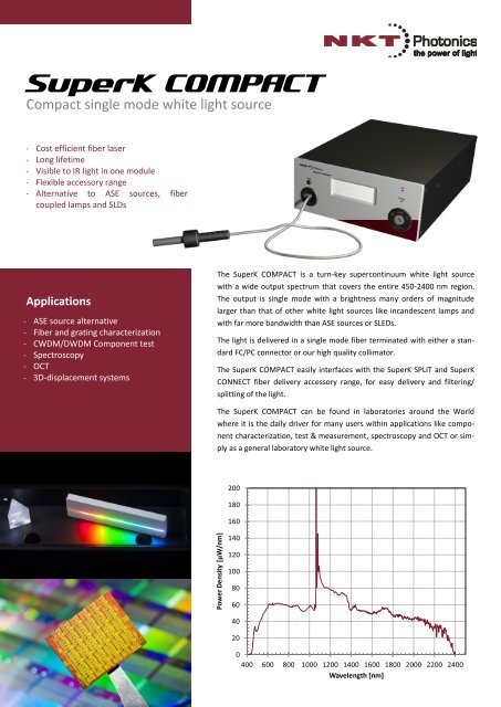 SuperK COMPACT - NKT Photonics