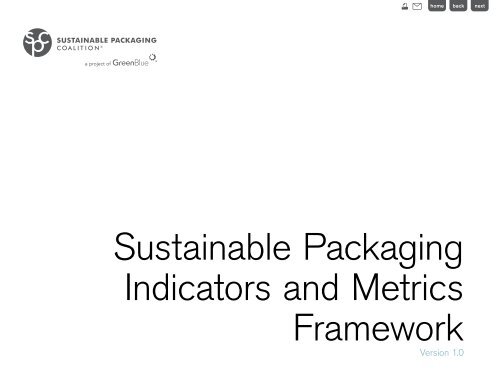 Sustainable Packaging Indicators and Metrics ... - Smartpackaging