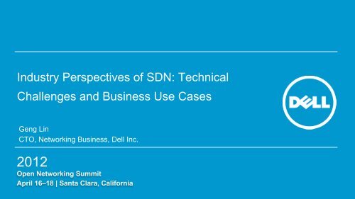 View PDF - Open Networking Summit