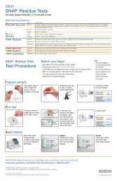 SNAP Bile Acids Test Kit Package Insert - IDEXX Laboratories