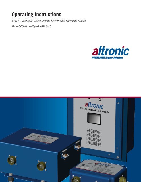 CPU-XL VariSpark IOM 8-13 - Altronic Inc.