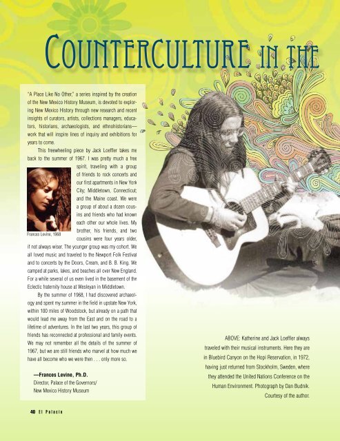 Counterculture in the Land of Clear Light - El Palacio Magazine