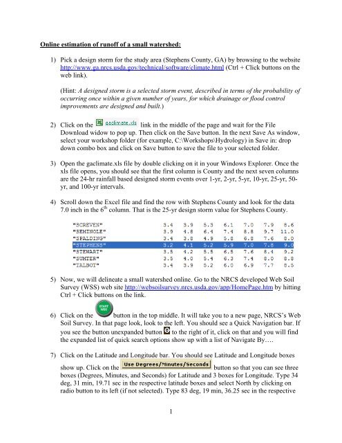 Hydrology cheat sheet